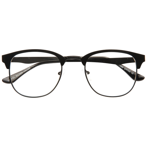 Vance Designer Inspired Metal Half-Frame Clear Glasses – CosmicEyewear